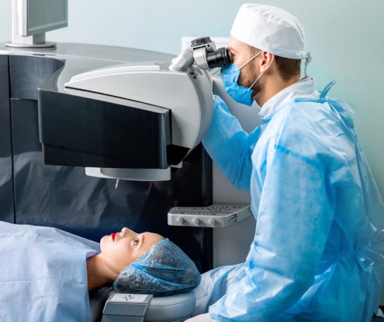 Correction de la vision par traitement laser